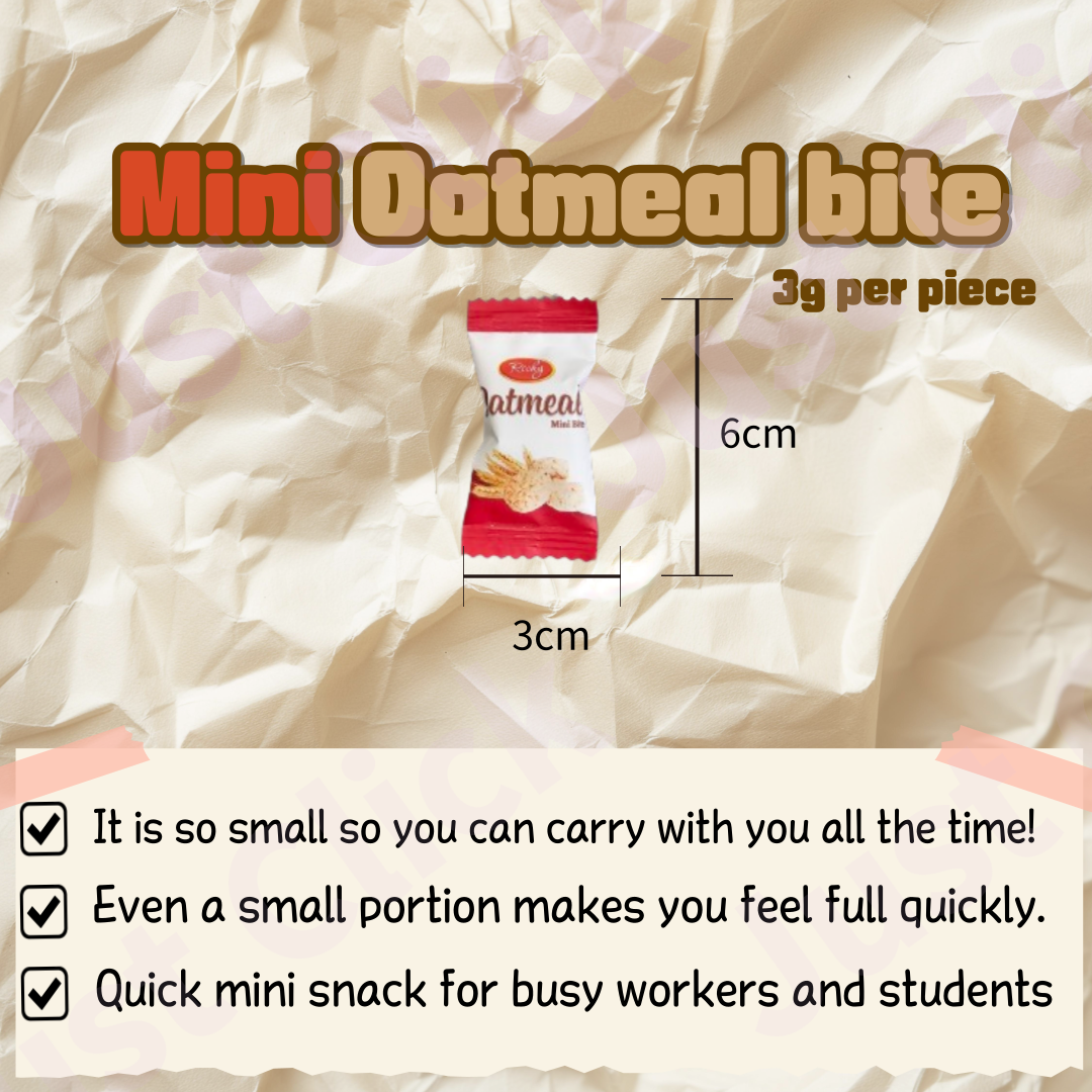 Oatmeal bite mini (3gx30pcs) quick easy snack good for health # ...
