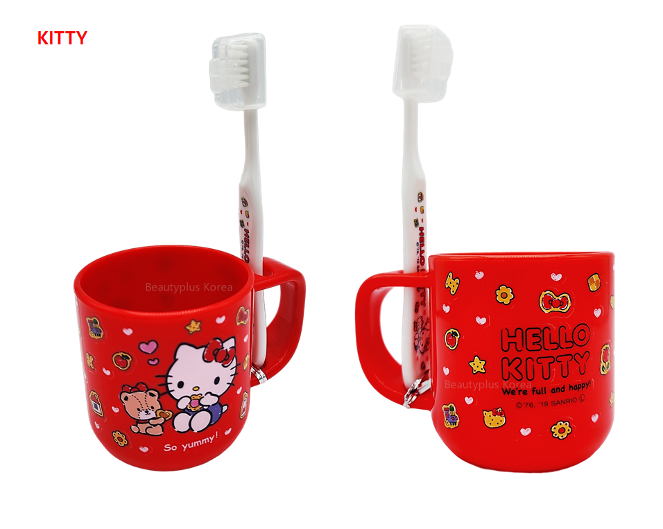 [SKATER] Cup toothbrush set with Stand KTB5 (KITTY / Sumikkogurashi) | Shopee Malaysia