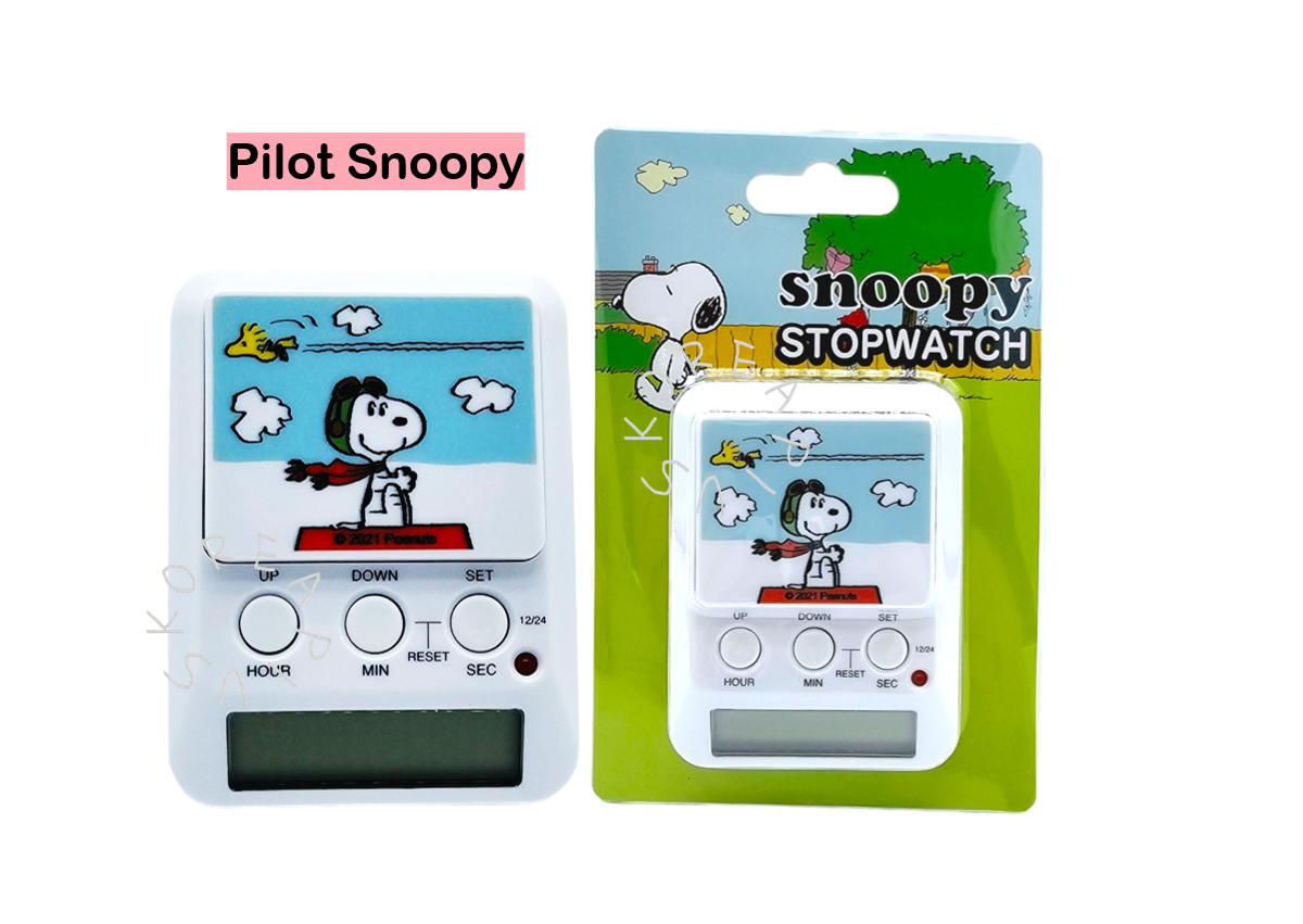 [SNOOPY] Stopwatch timer for study Snoopy/Charlie Stop watch Snoopy ...
