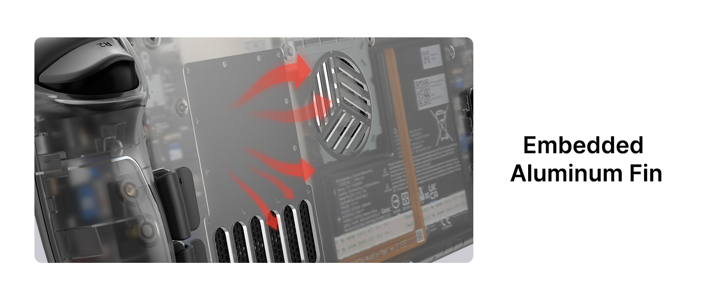 JSAUX Steam Deck OLED Transparent Casing Back Plate Vents DIY Clear ...