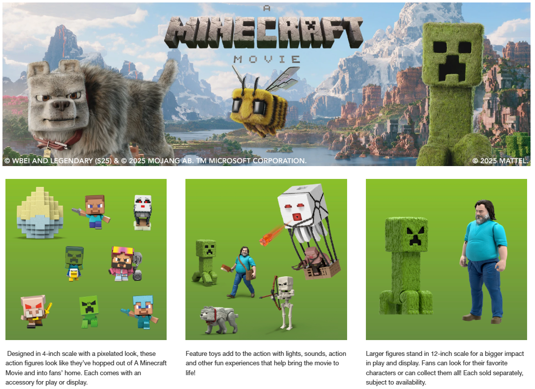 Minecraft Mini Mode Overworld Battle Pack With 7 Mini Action Figures ...