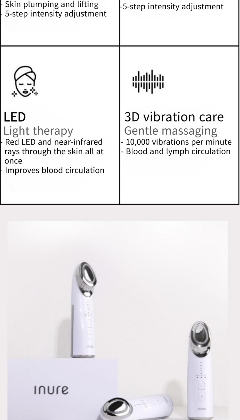 INURE Made In Korea High Frequency Galvanic Facial Beauty Device ...