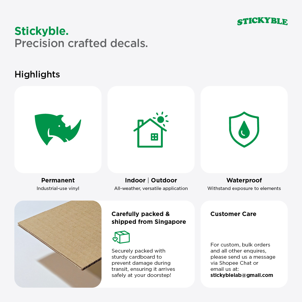 Parcel Delivery Drop Box CCTV Signage Vinyl Decal Stickers ...