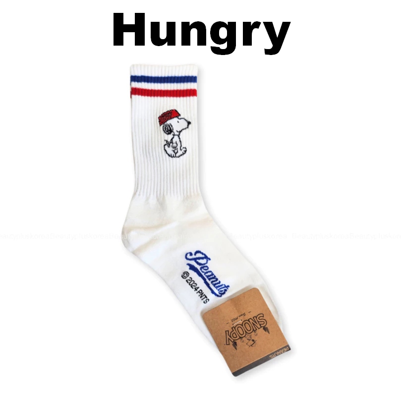 [SNOOPY] Two Lines Socks (Pilot / Hungry) | Shopee Malaysia