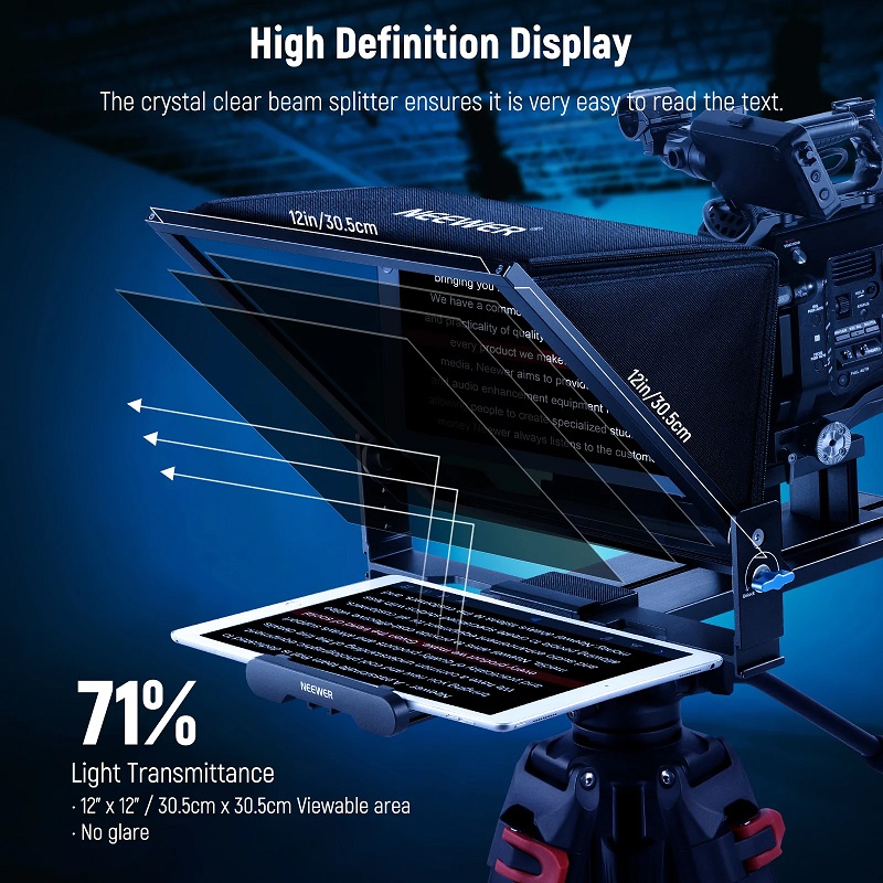 Neewer X17 Mark II 17" Tablet Teleprompter (For 17” Tablet's width up ...