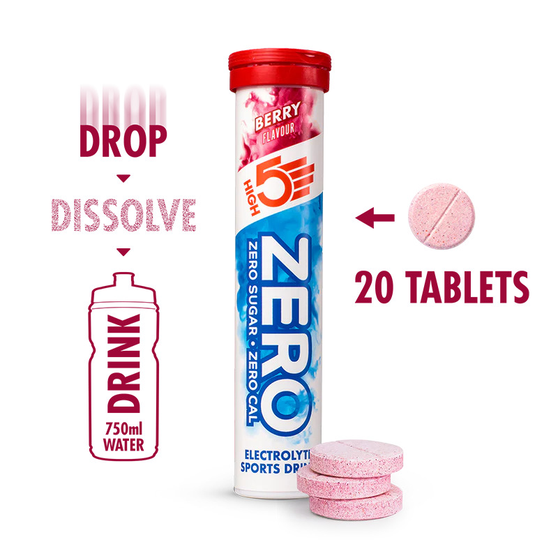 High5 Zero Electrolyte Drink 20 Tablets 1 Tubes (Select Flavour ...