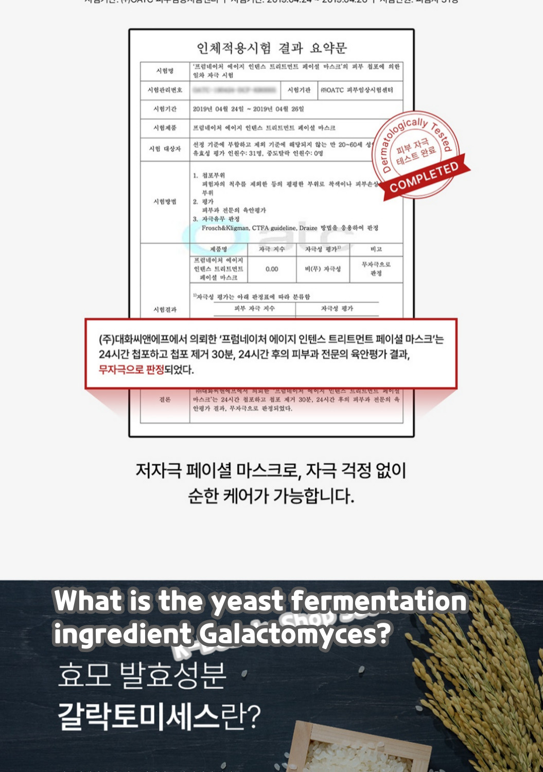 [10 Sheets] From Nature AGE Galactomyces Niacinamide Facial Mask Pack ...