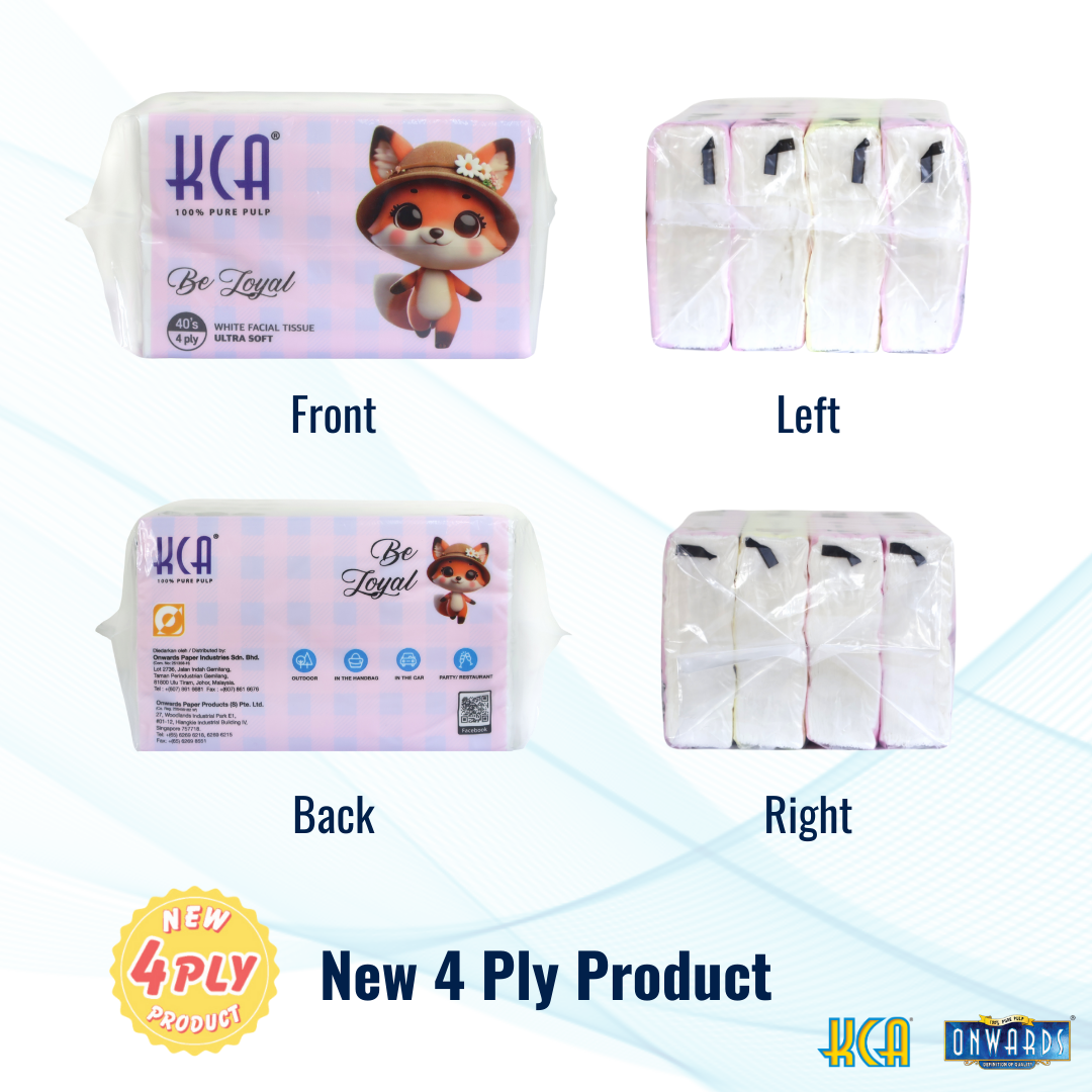 KCA 4 PLY Facial Tissue (16 Packs x 40 Sheets) | Shopee Malaysia