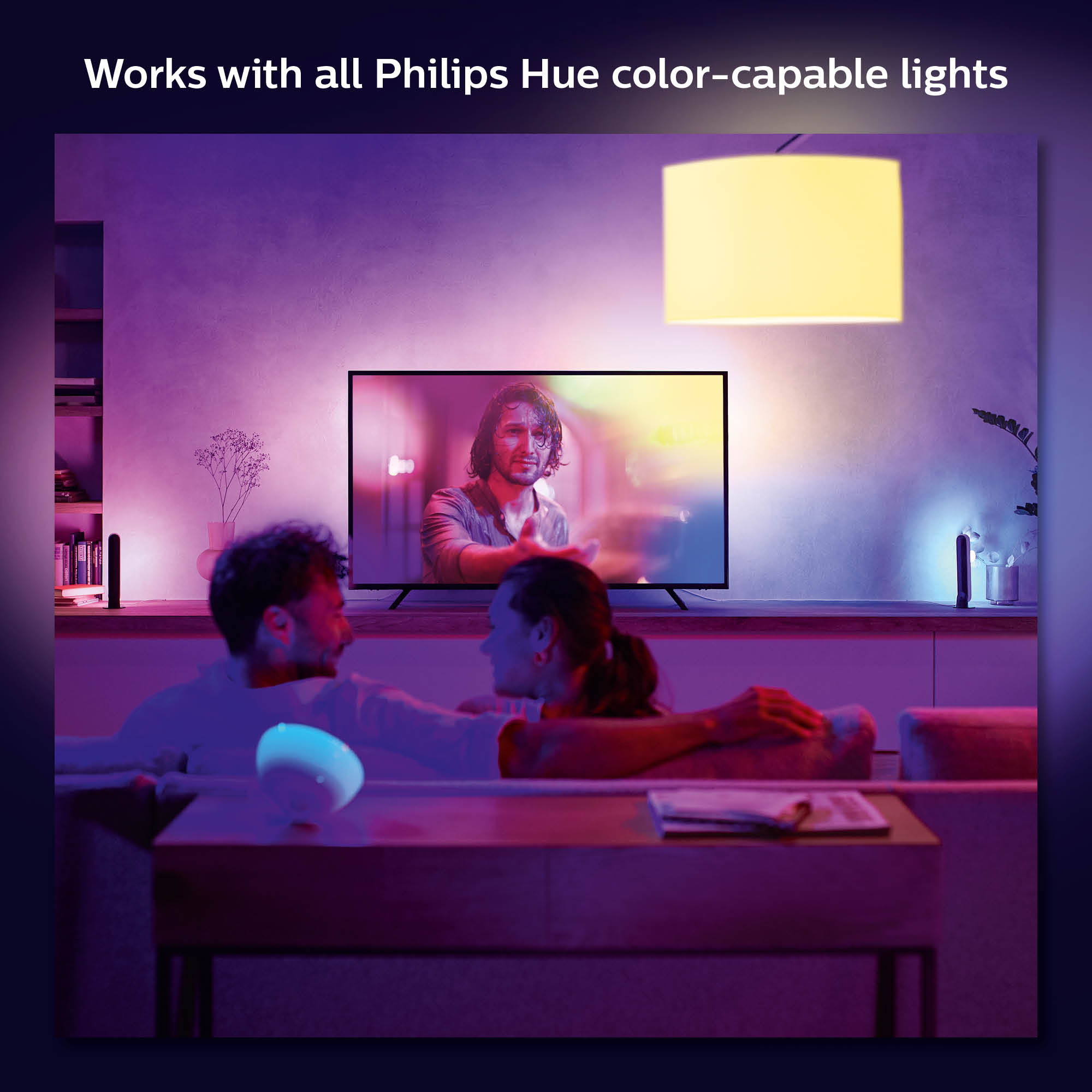 Philips Hue Play TV Gradient LED Backlight for 65 inch TVs (Sync with ...