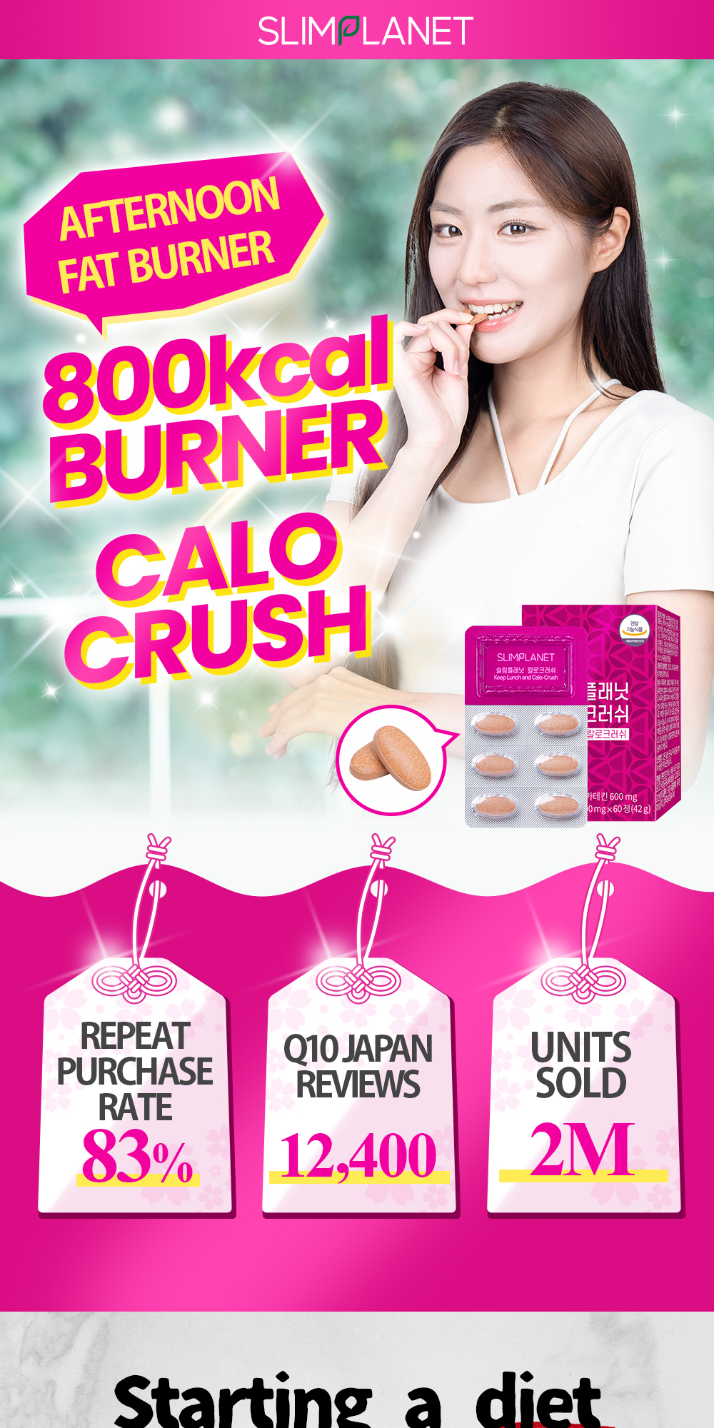 [Slimplanet] Afternoon Fat Burner Calo-Crush | Slimming Supplement for ...