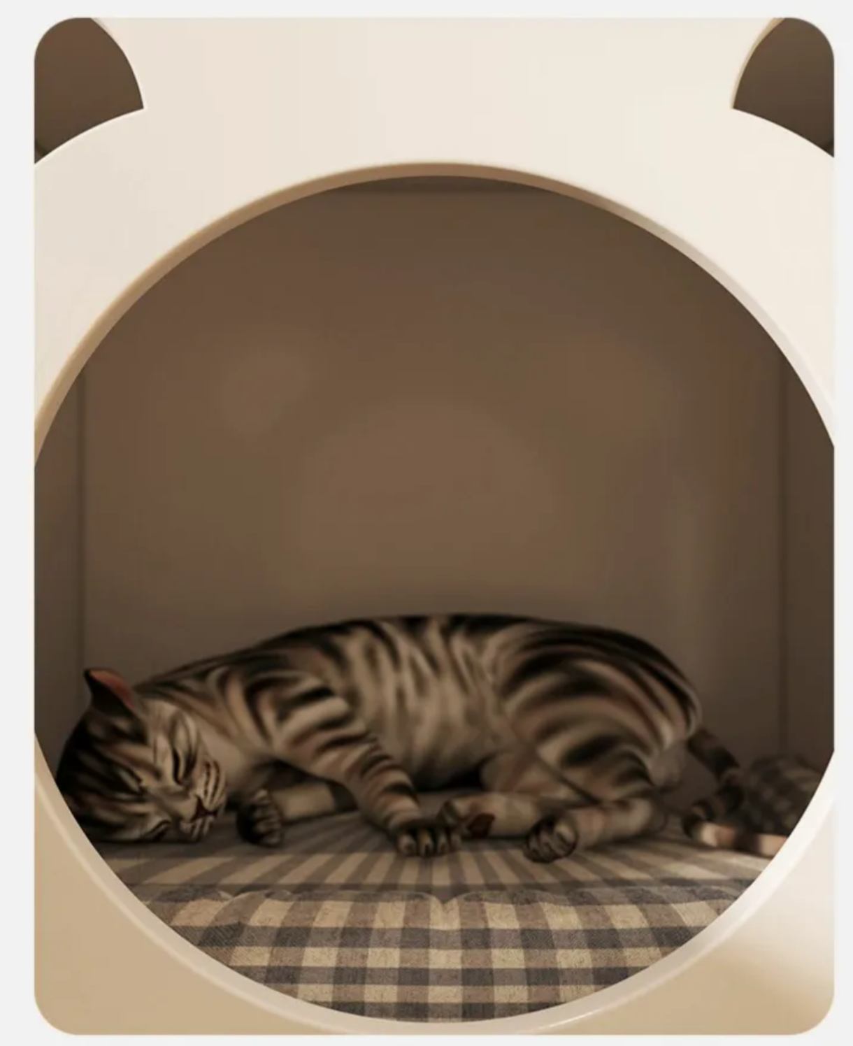 Pet Bed Bedside Table Pet Deep Sleep Bed Wooden Bed House Recess Space ...