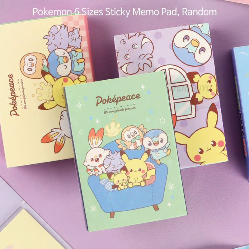 Pokemon Pokepeace Pikachu Sticky Memo Notes Pad Book Korean Stationery ...