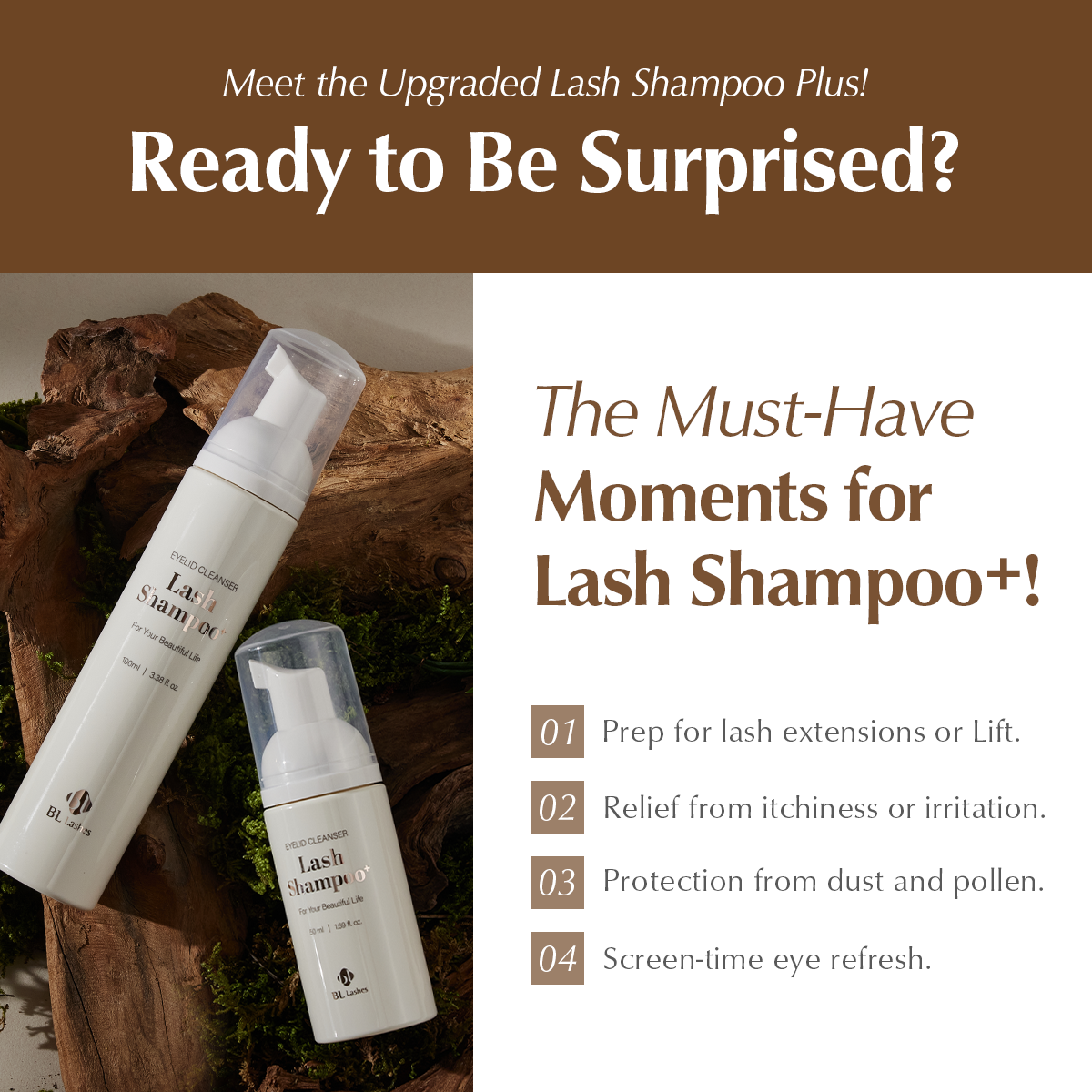 BL Lash Shampoo Plus | Oil-Free Lash Cleanser for Extensions & Lifts ...