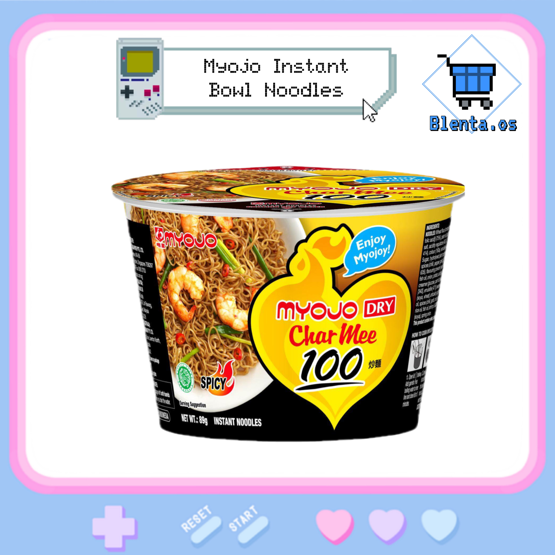 Myojo Instant Bowl Noodles Mee Goreng/Char Mee/Mee Poh/Mala Xiang Guo ...