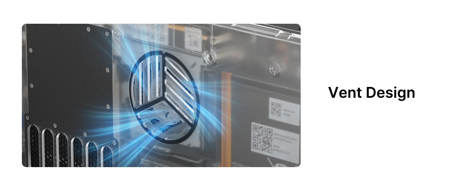 JSAUX Steam Deck OLED Transparent Casing Back Plate Vents DIY Clear ...