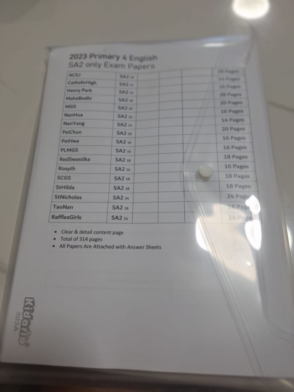 Top Schools 2023 Primary 6 Prelim+WA1,2 PSLE pass year exam paper / P6 ...