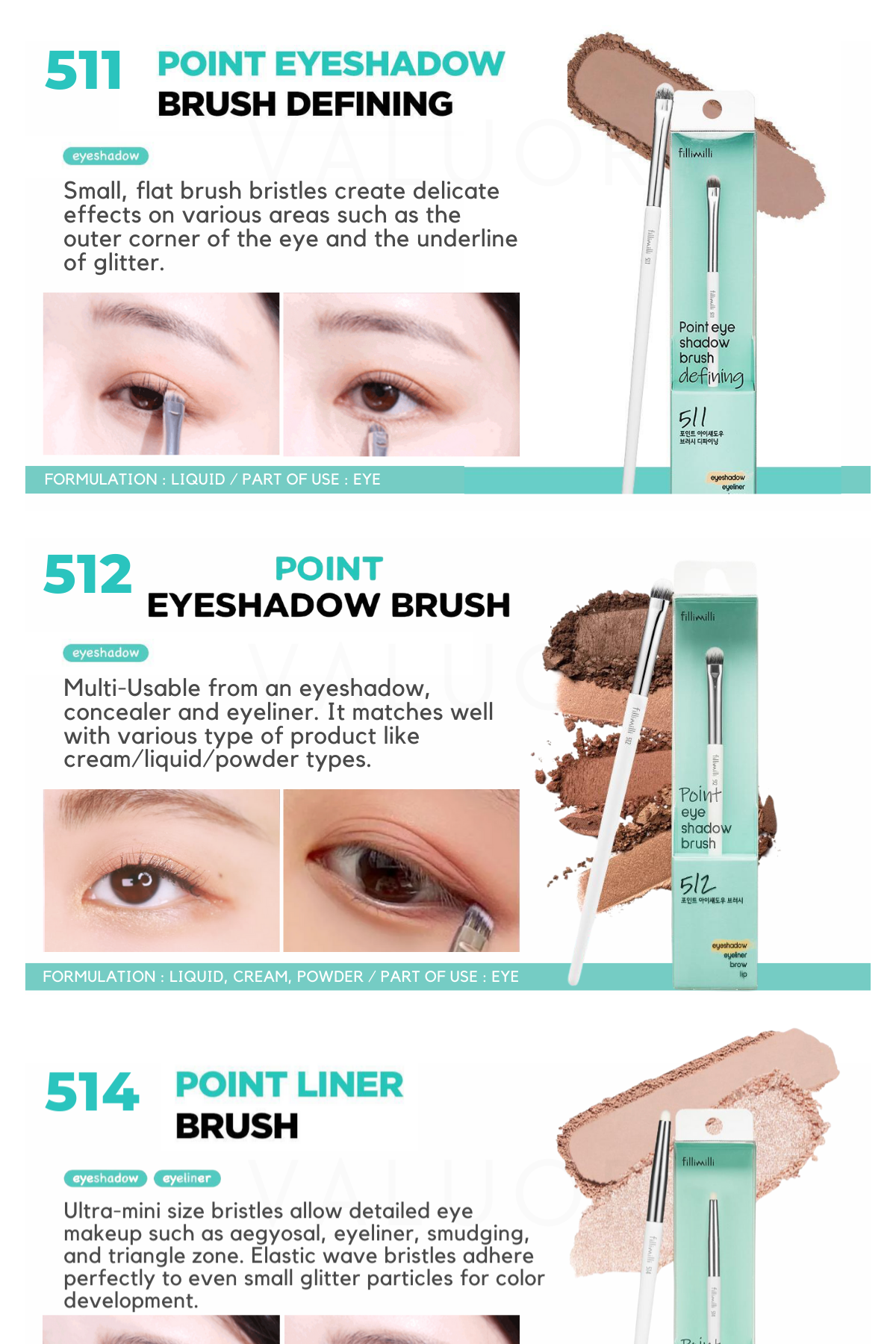 [Fillimilli] Ship from Korea 🇰🇷 ️ Make Up Brush, Eyeshadow, Eye Make Up ...