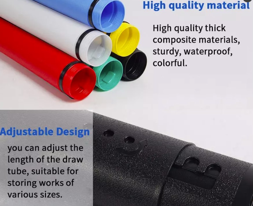 Extendable Poster Tubes Plastic Poster Document Storage Tube with ...