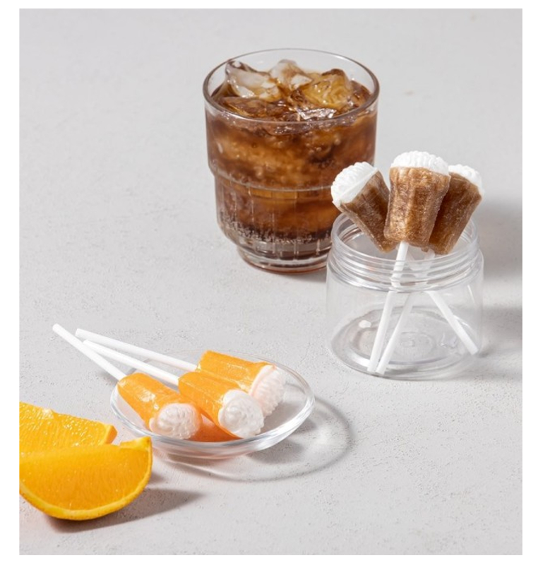 [CHUPA CHUPS] Fizzy Drinks Candy 6pieces Fizzy Lollipops 90g (Coke+Orange flavor) | Shopee Malaysia