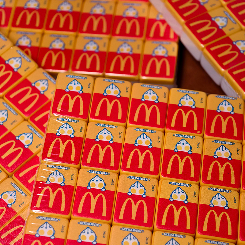 SG-Stock 2025 McDonald's Ultraman Mahjong Set 144 Pcs Mahjong Tiles ...