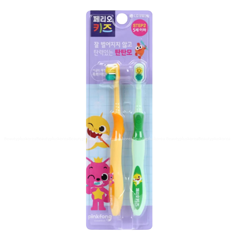 [PERIOE] Kids Pinkfong Toothbrush 2p | Shopee Malaysia