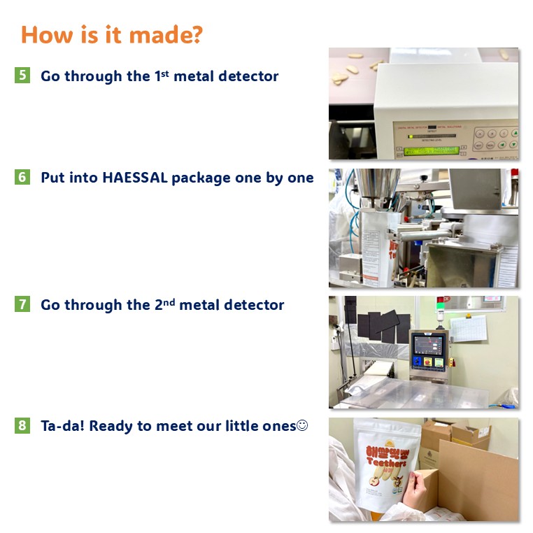 HAESSAL 100% KOREAN ORGANIC RICE Teethers & Finger Sticks -baby first ...