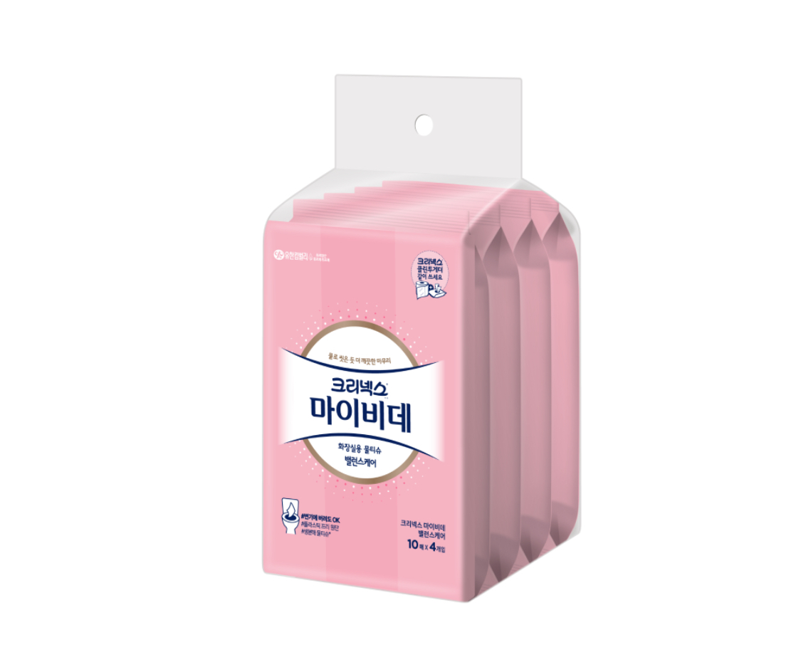 [Kleenex] My Bidet Flushable Toilet Wet Wipes Tissue Portable 10Sheets ...