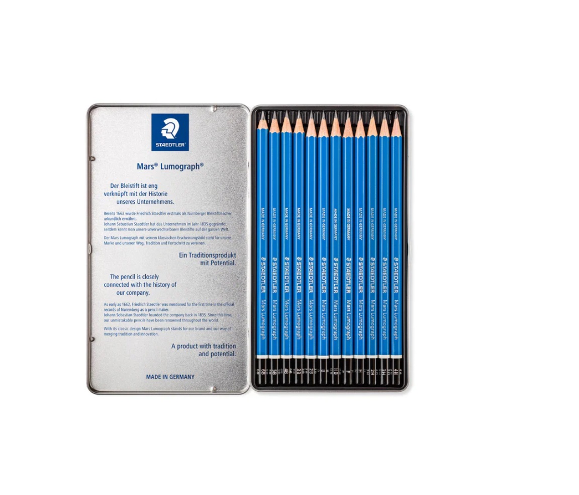 STAEDTLER Mars Lumograph Drawing Pencil | Shopee Malaysia