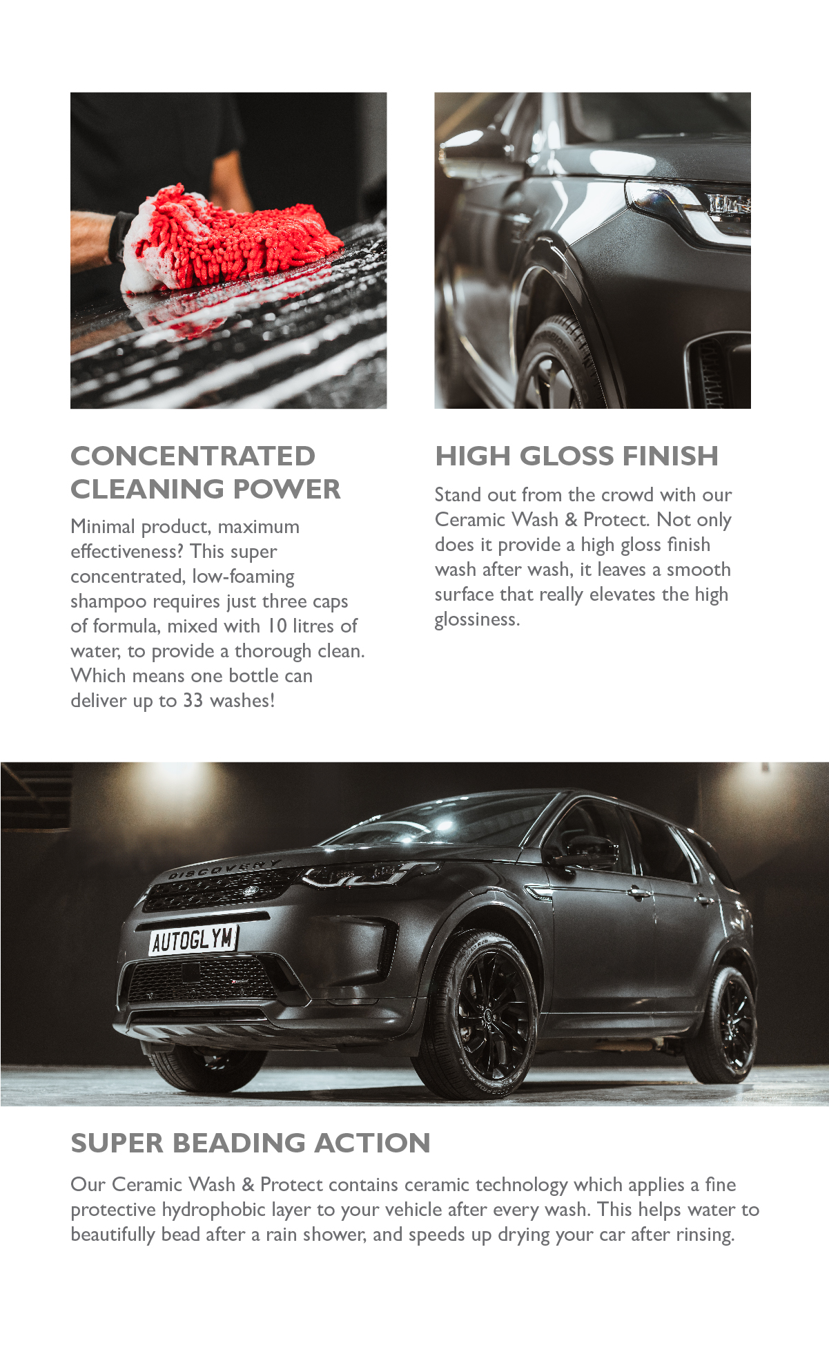 NEW | Autoglym Ceramic Wash & Protect 1L Triple Action Car Shampoo ...
