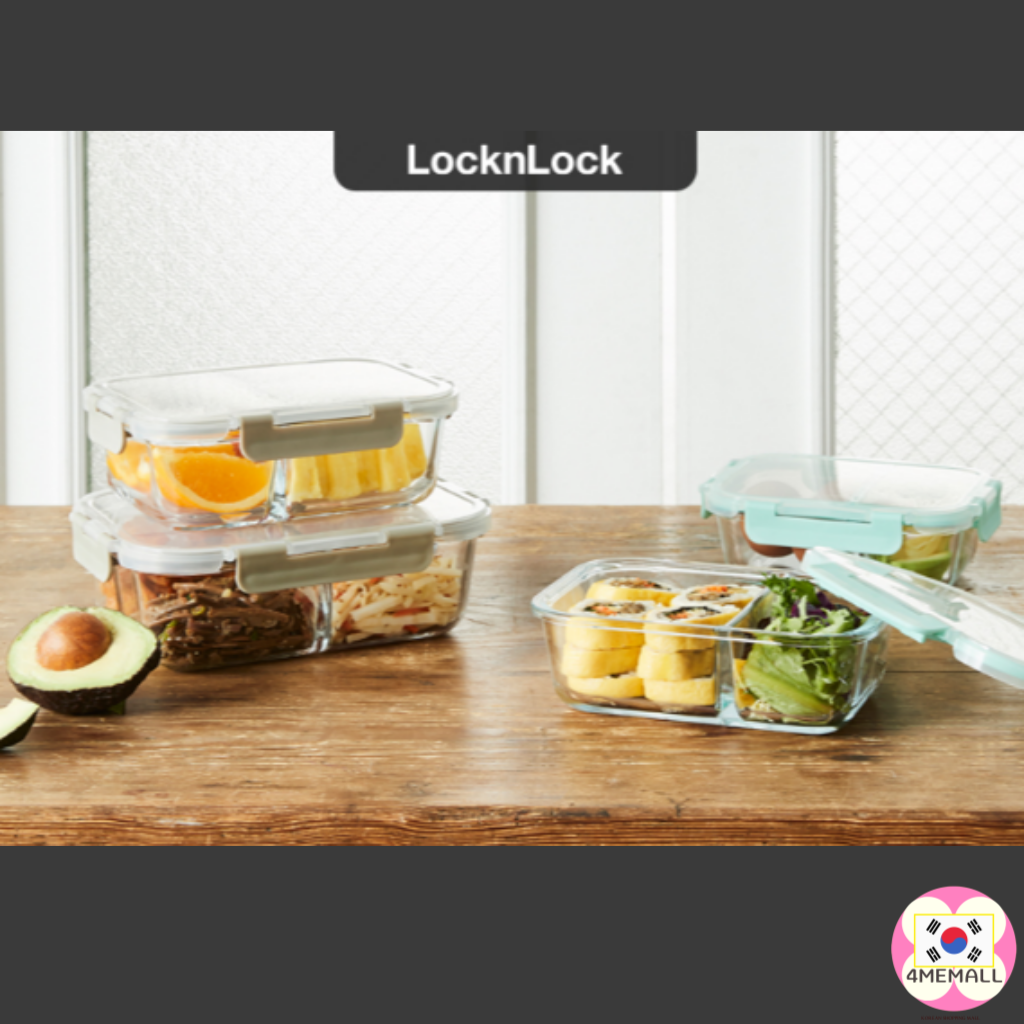 LocknLock Heat-resistant glass 2-compartment/3-compartment/4 ...