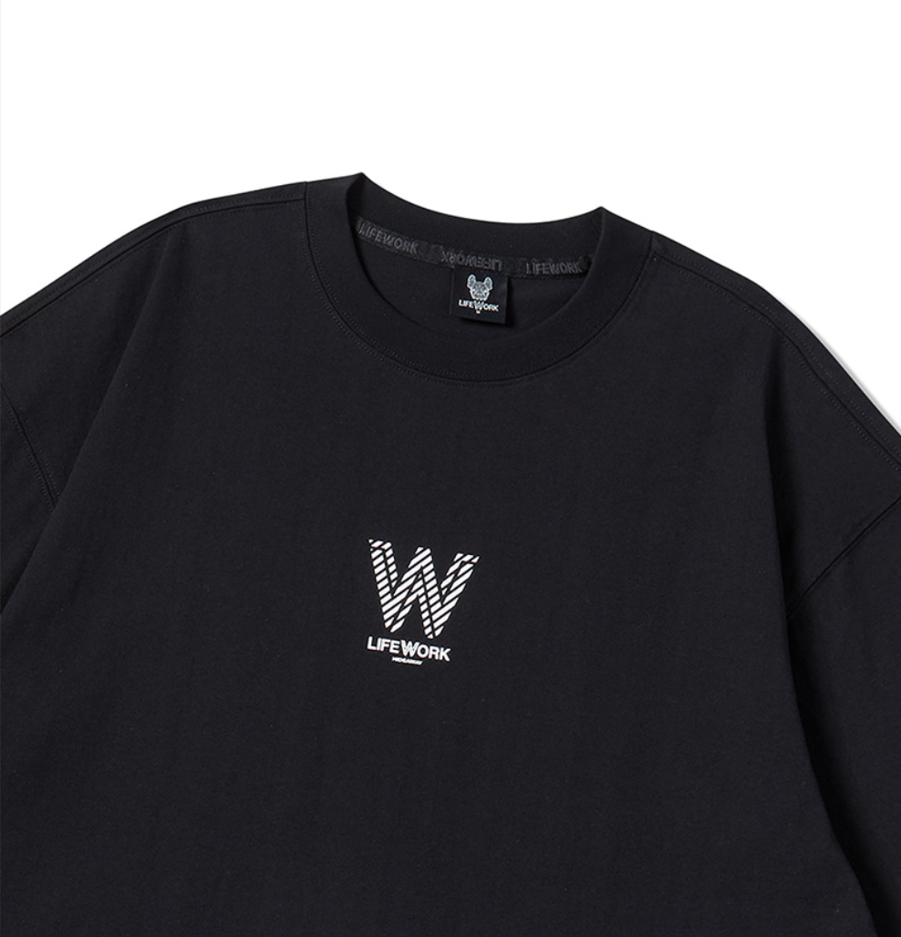 LIFEWORK Numbering & Stripe Short Sleeve T-Shirt (2025New) | Shopee Malaysia