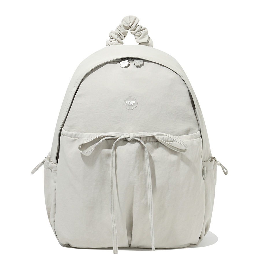 [(G)I-DLE - SHUHUA's Pick] COVERNAT Clover Heart Shirring Nylon Backpack - 5 Colors (2025 NEW ...