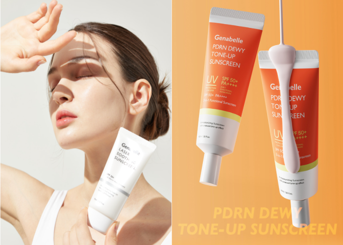 Genabelle Laser Soothing Sunscreen PDRN Dewy Tone-up Sunscreen SPF 50 ...