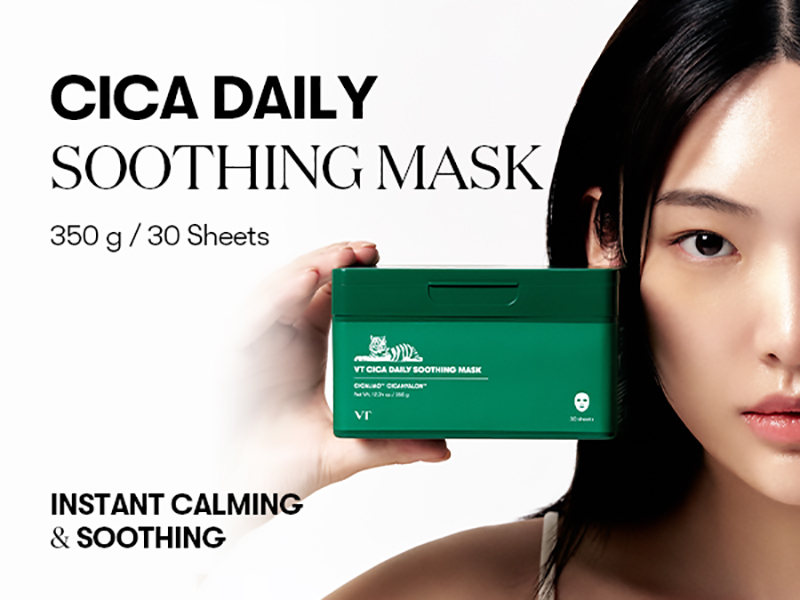[VT] CICA Daily Soothing Mask 30ea Acne care Centella Asiatica Facial Mask (Cica / Reti-A ...