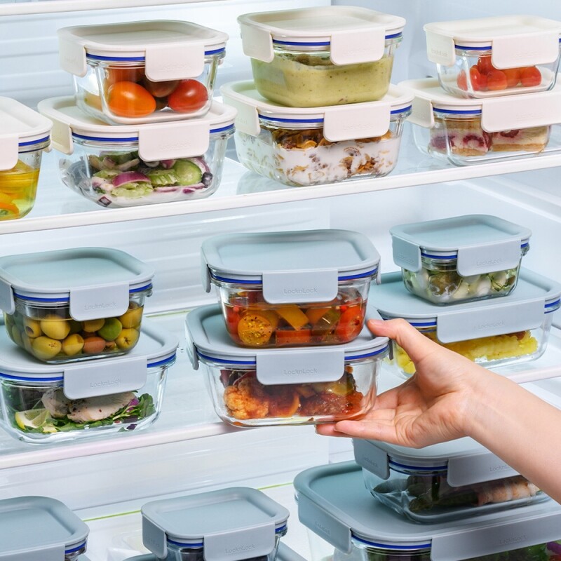 Limited Stock Sale Event LocknLock The Clear Square 300ml Safety Heat-Resistant Glass Case ...