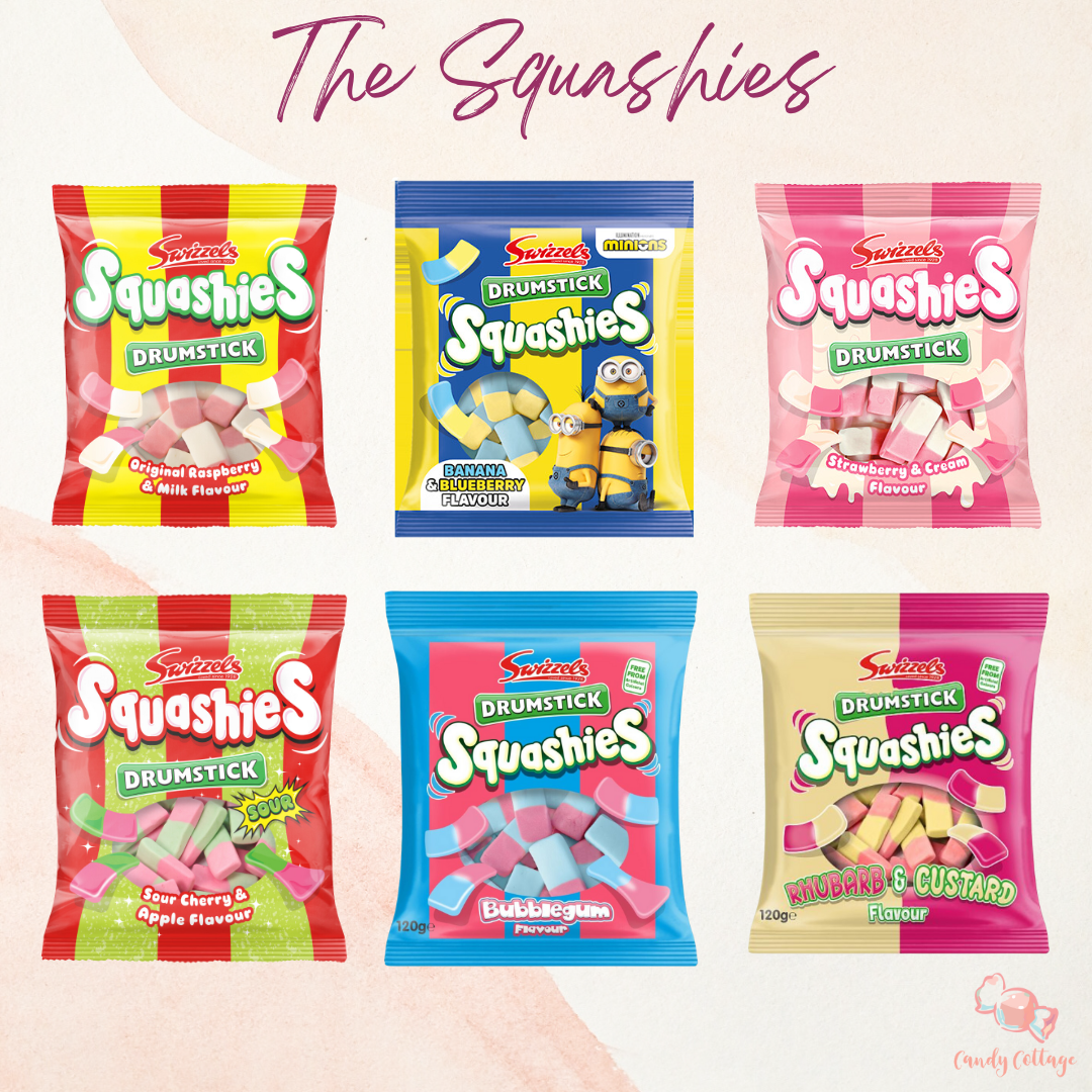 Candy Cottage x Swizzles Squashies, Raspberry Squashies, Cherry and ...