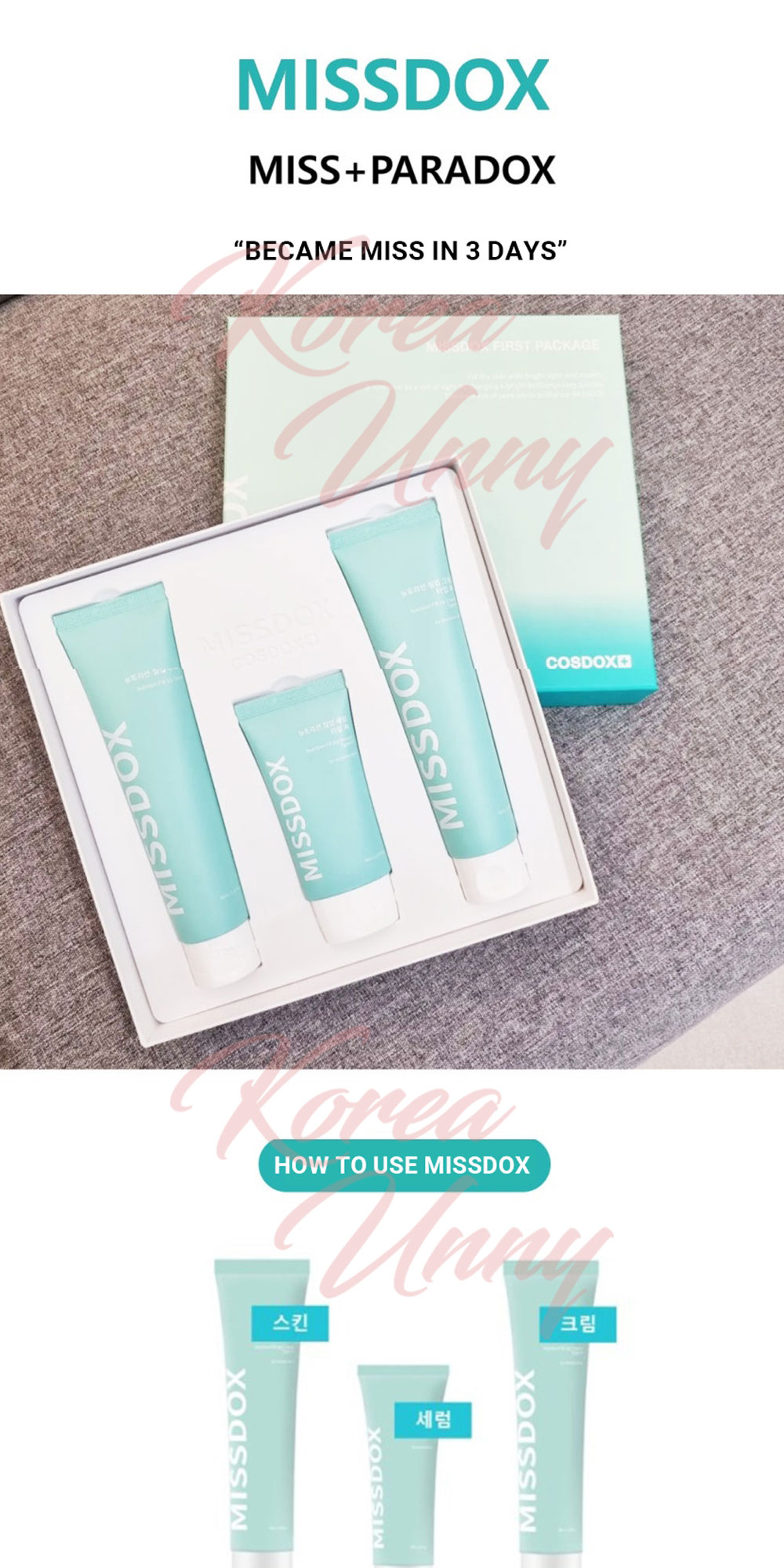 Skindox Missdox First Package (Skin,Serum,Cream) | Shopee Malaysia