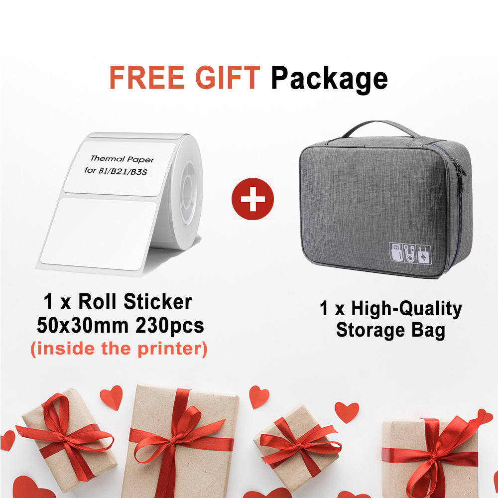 NIIMBOT B21 PRO Label Printer 20-50mm 300dpi, Retail Thermal Bluetooth Inkless Sticker Maker ...