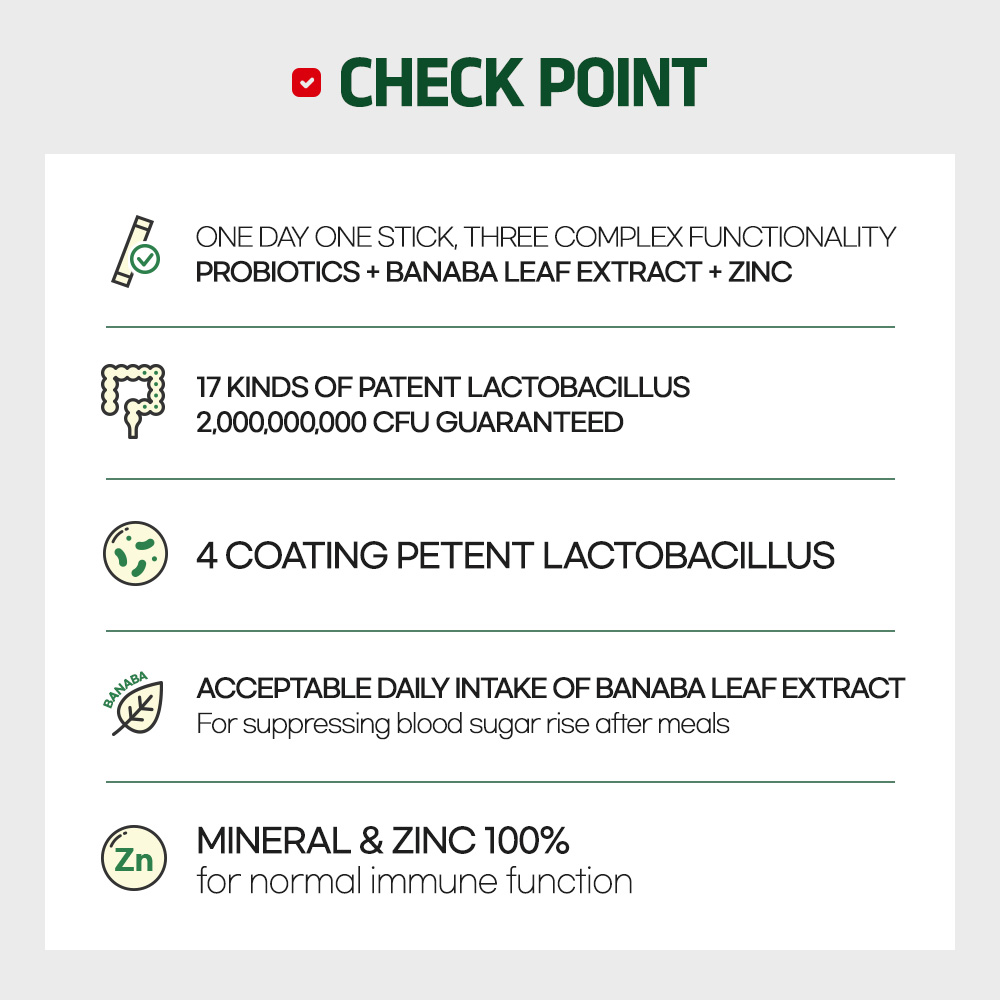 Funeat HALAL Blood Sugar Care Banaba Probiotics(30pouch) - Zero Sugar ...