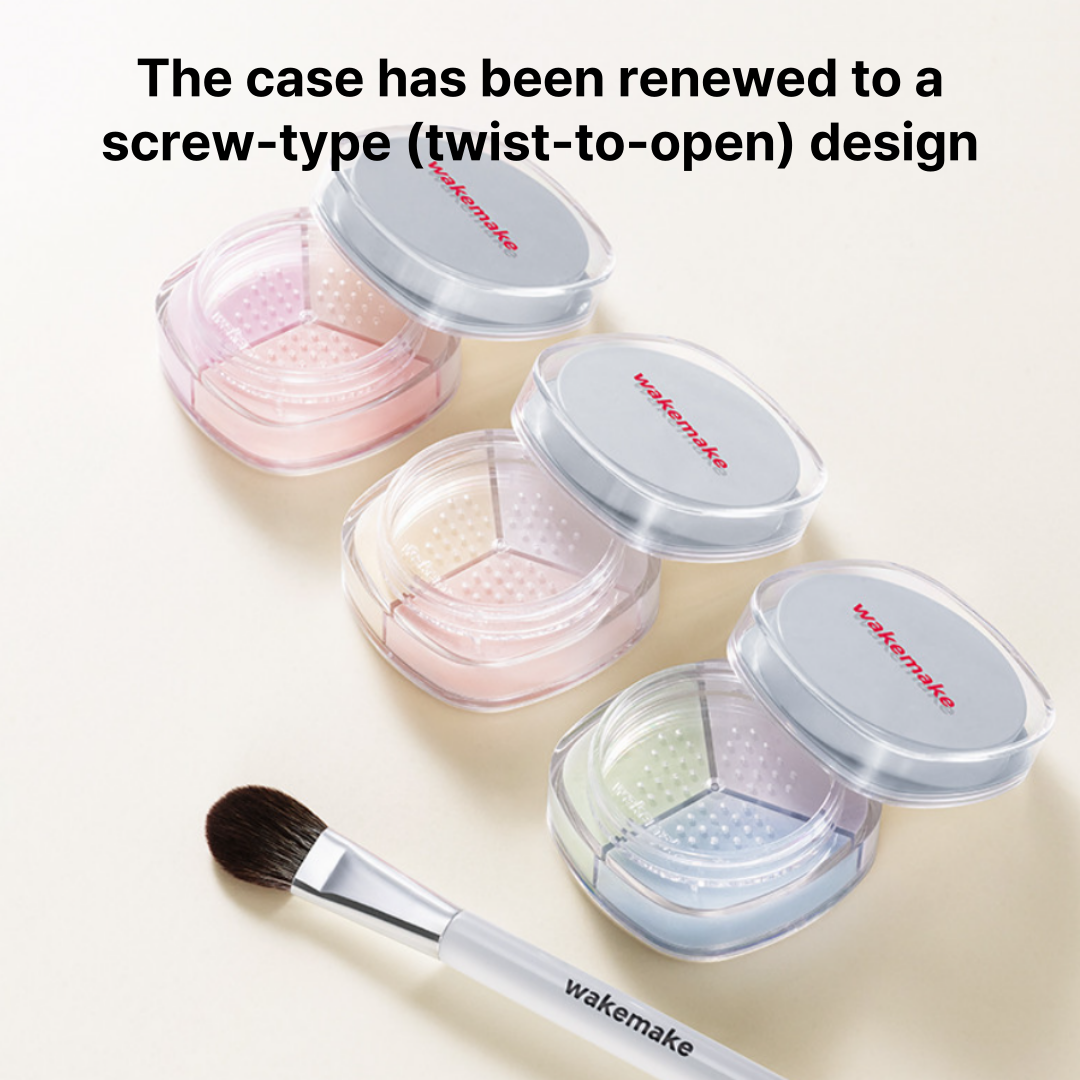 [WAKEMAKE] Stay Fixer Multi Color Powder 4g (+Brush) 3 Colors Tone ...