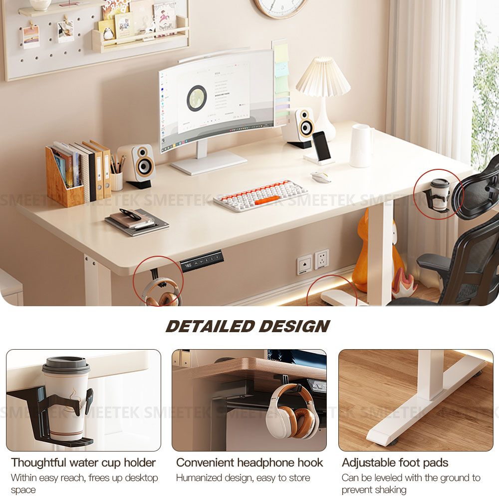 height adjustable desk electric height adjustable table leg home office ...