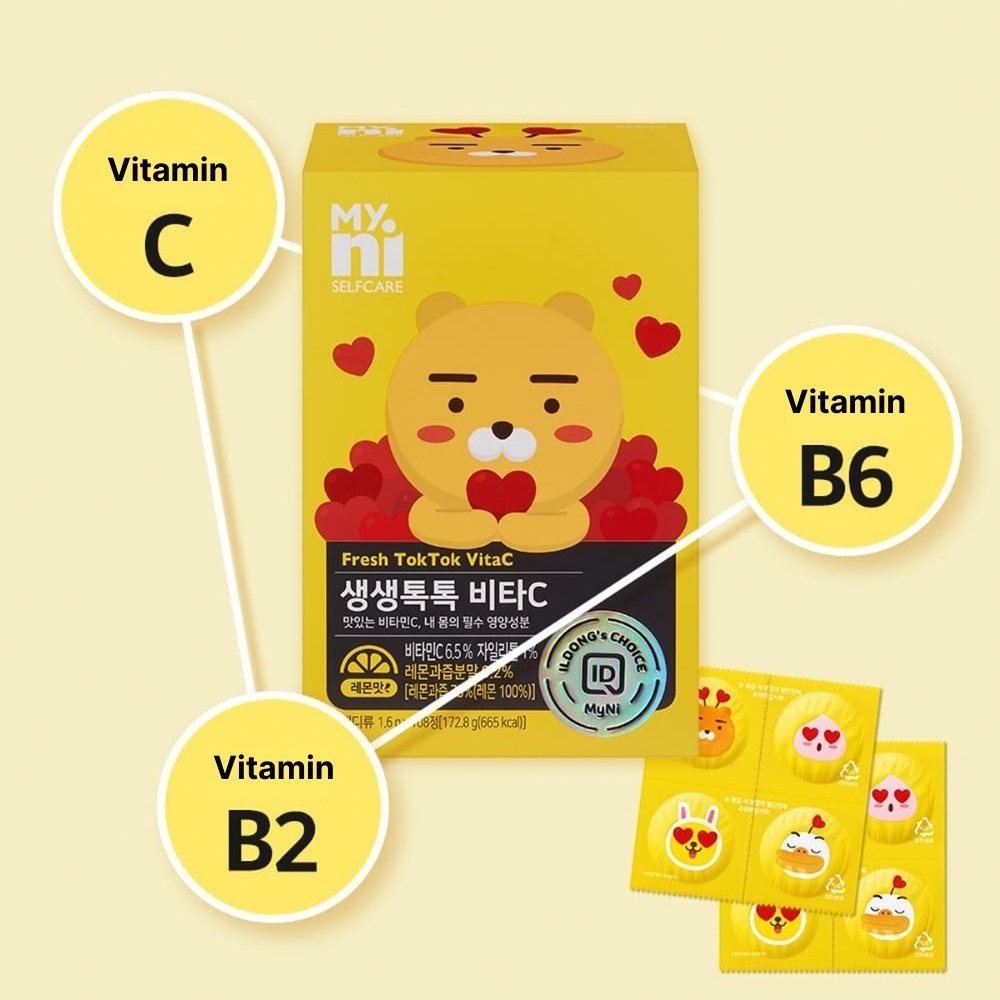 ILDONG MyNi Fresh TokTok VitaC | 108 Tablets | Daily Vitamin C ...