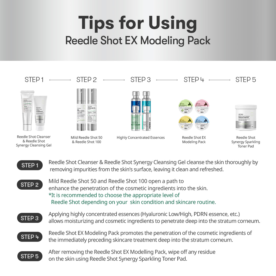 [VT] Reedle Shot EX Modeling Pack(CICA/Collagen/Vitamin/Hyaluronic) 25g ...