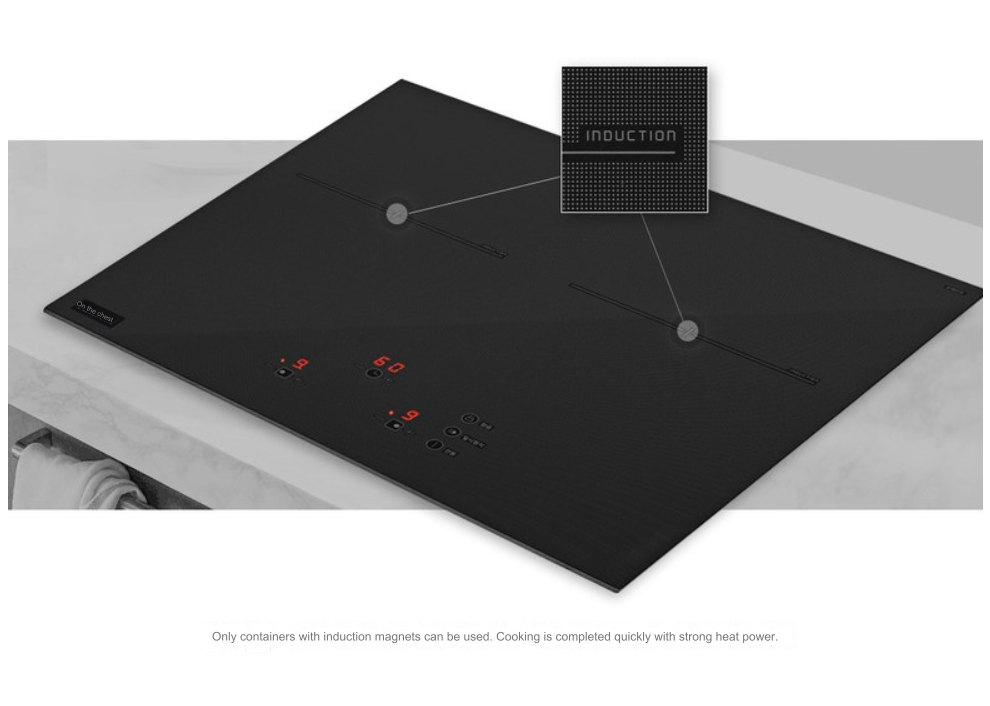 Rinnai Korea 2 Burner Built-In Induction Electric Cooktop Range (SELF ...