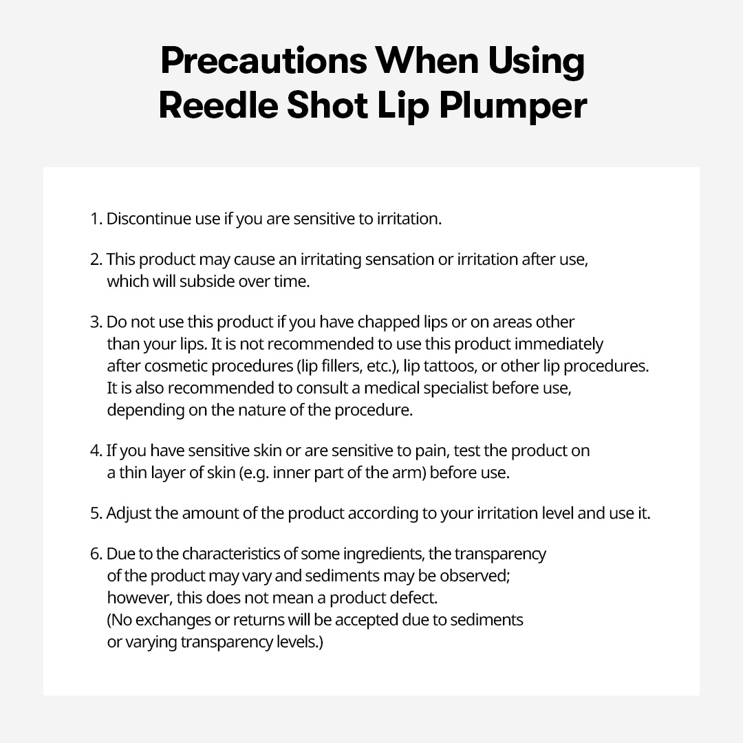 [VT] Reedle Shot Lip Plumper 4.3g for Glossy lip, Lip care [Official ...