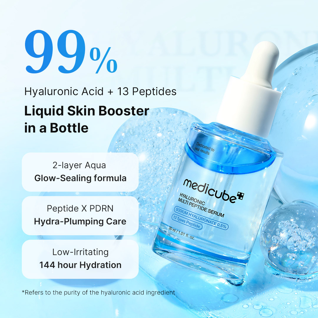 [medicube official] Hyaluronic Multi Peptide Serum 30ml | Penggalak Kulit Cecair dalam Sebotol ...
