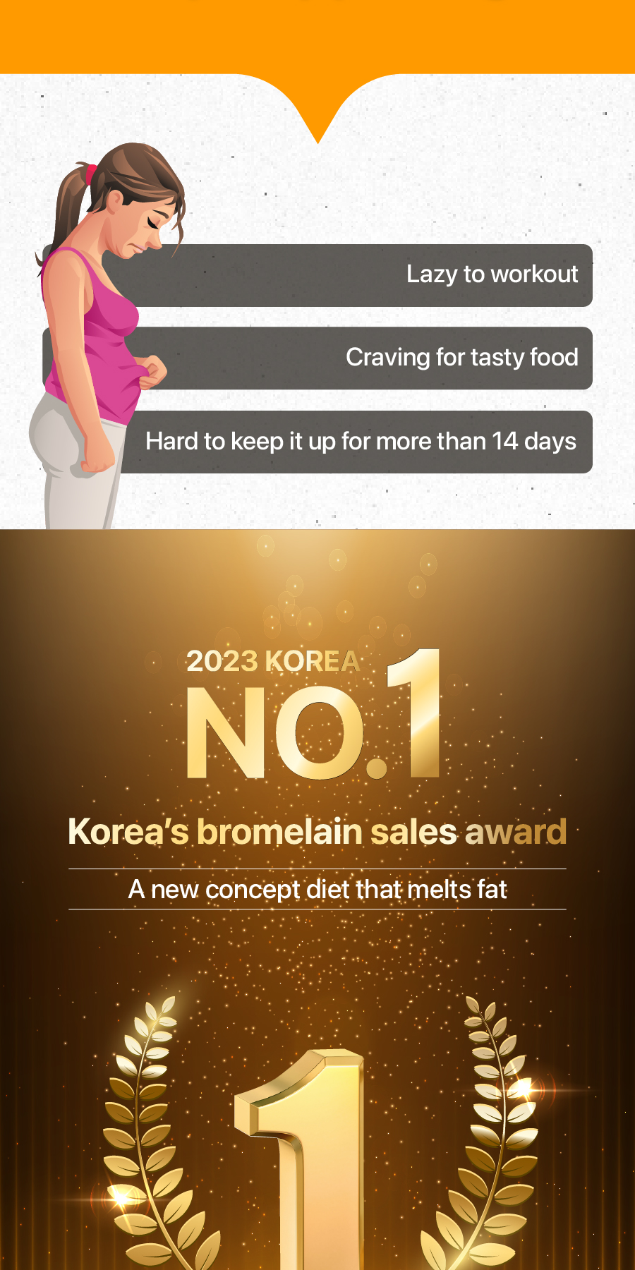 [Viabello] ZERO:PICK Highest Bromelain 7,830mg Fat Burner Digestive Enzyme Lower Belly Slimming ...