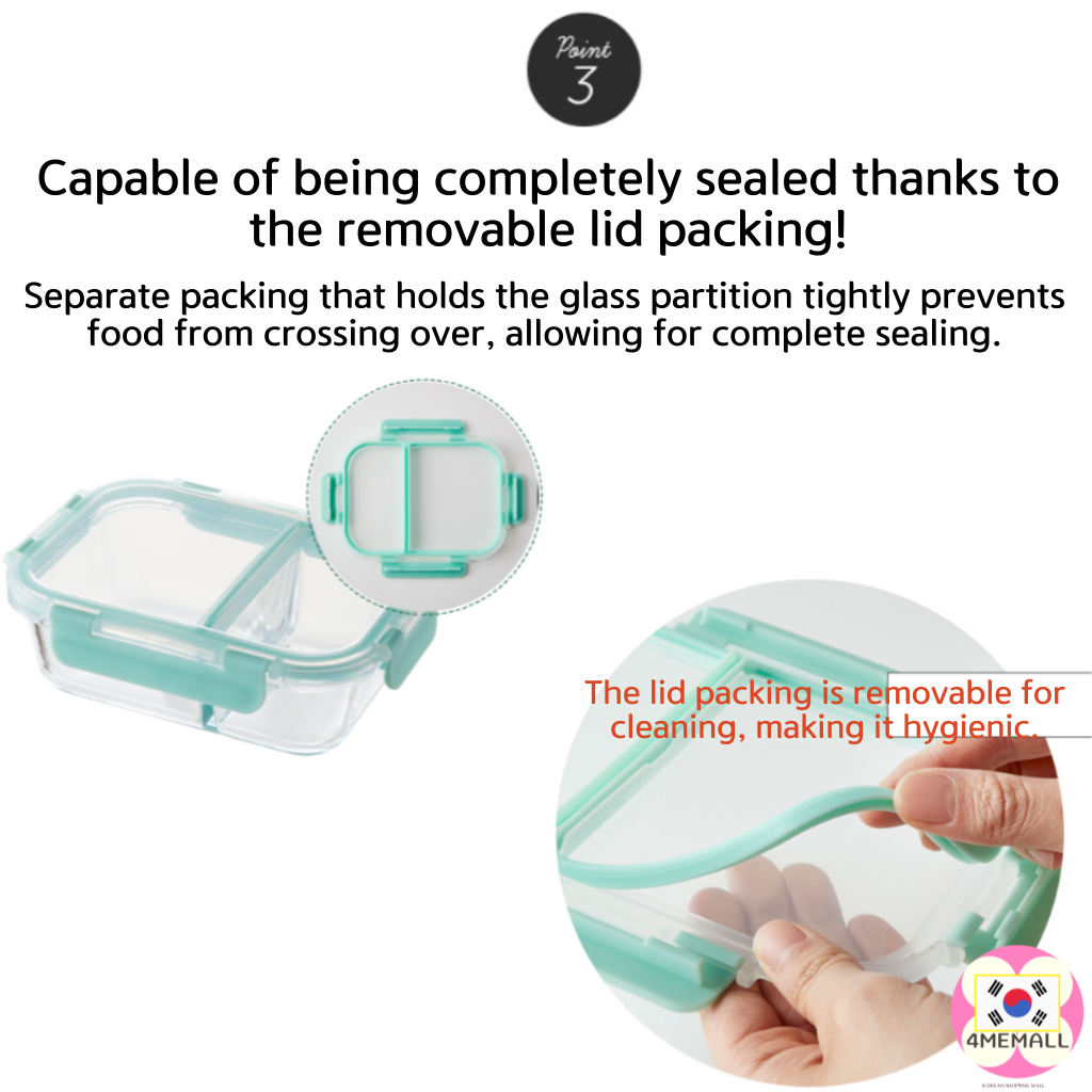 LocknLock Heat-resistant glass 2-compartment/3-compartment/4 ...