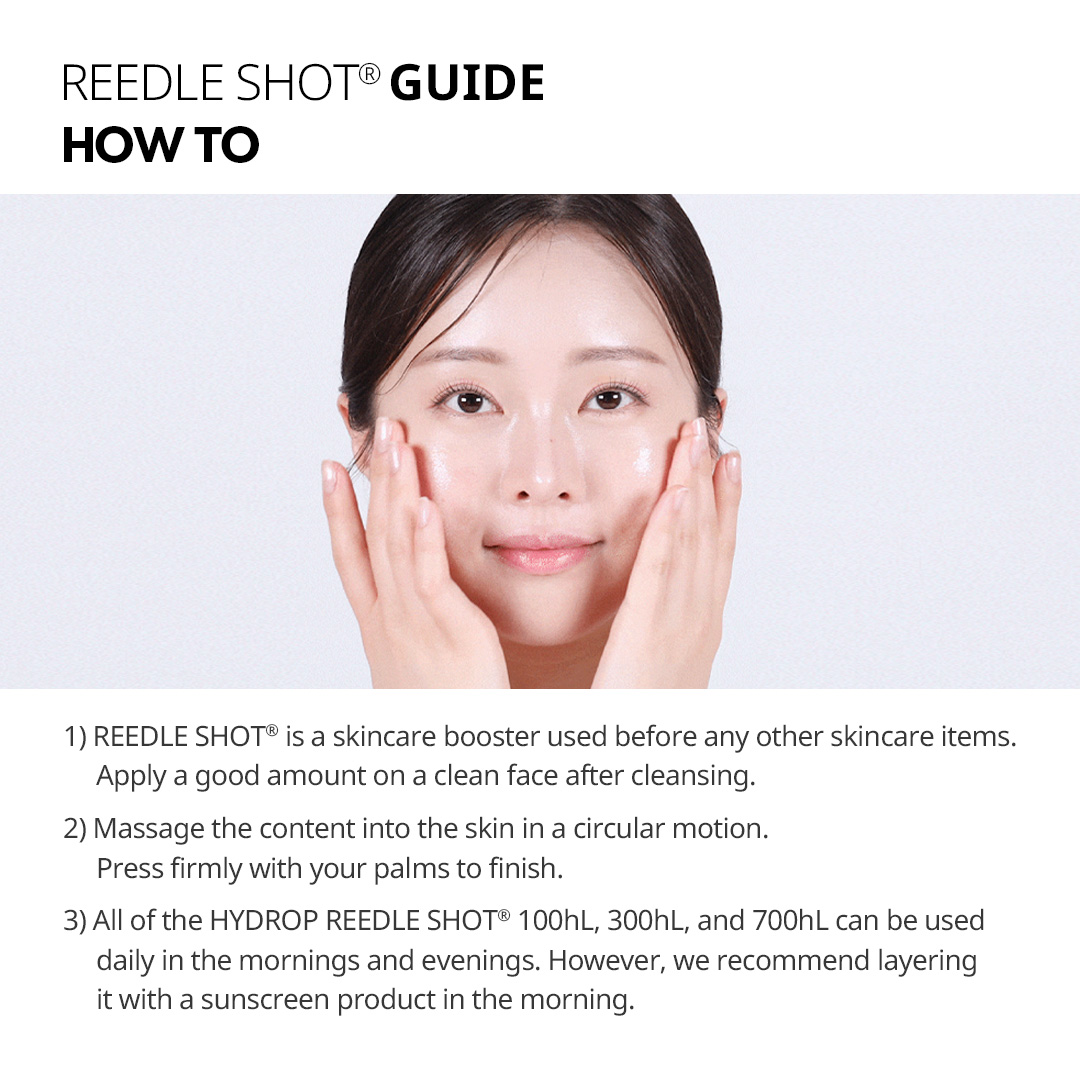 [VT] Hydrop Reedle Shot 100hL, 300hL, 700hL Moisturizing Booster, Deep ...