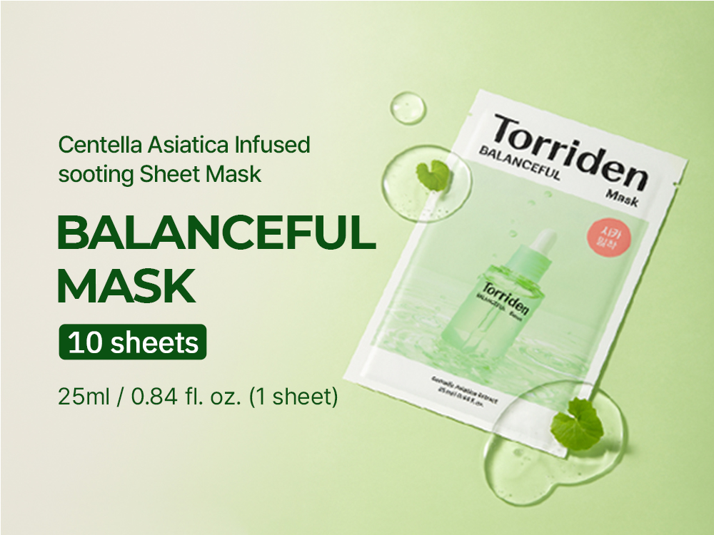 [Torriden Official] BALANCEFUL Cica Sheet Mask for skin Soothing and ...